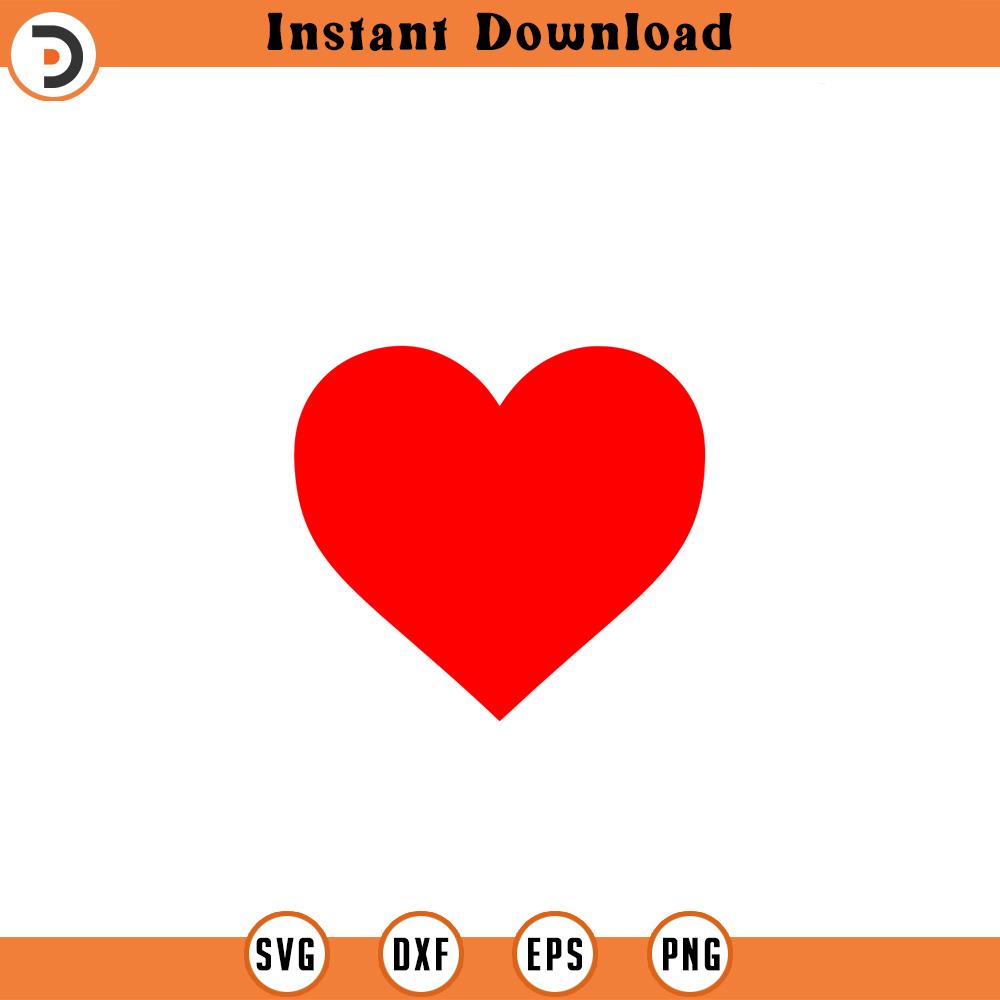 Heart Svg, Basic Heart Svg, Valentine's Day Heart Svg, Love | Inspire ...