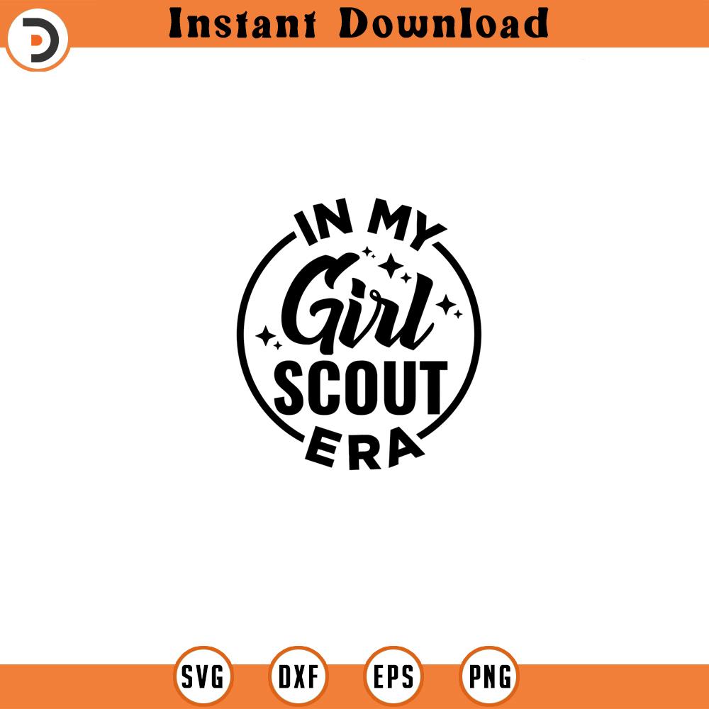 In My Girl Scout Era Svg Scout Life Svg, Silhouette SVG Down | Inspire ...