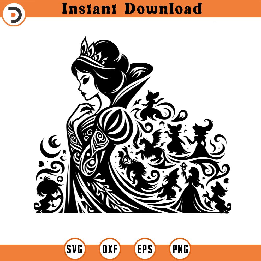 Snow White Svg File | Inspire Uplift