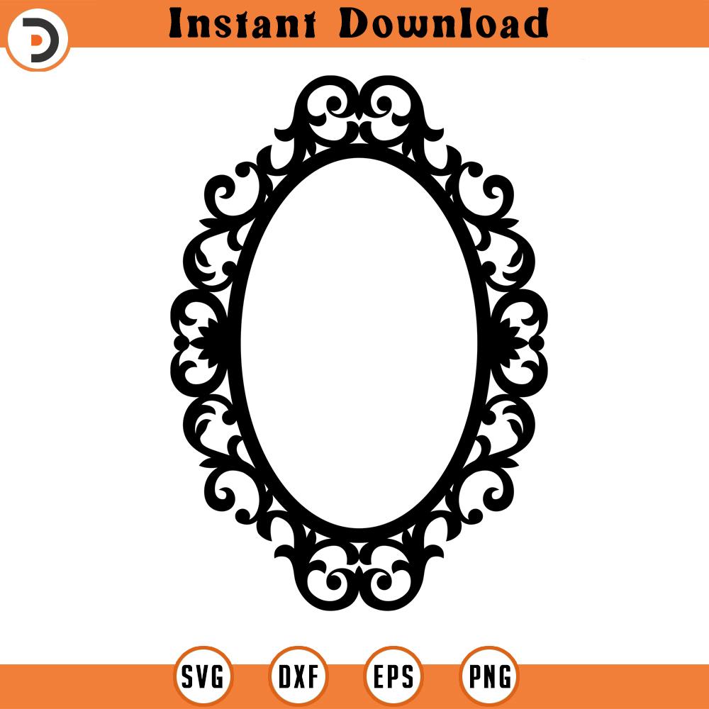 Mirror SVG Silhouette, Cricut File | Inspire Uplift