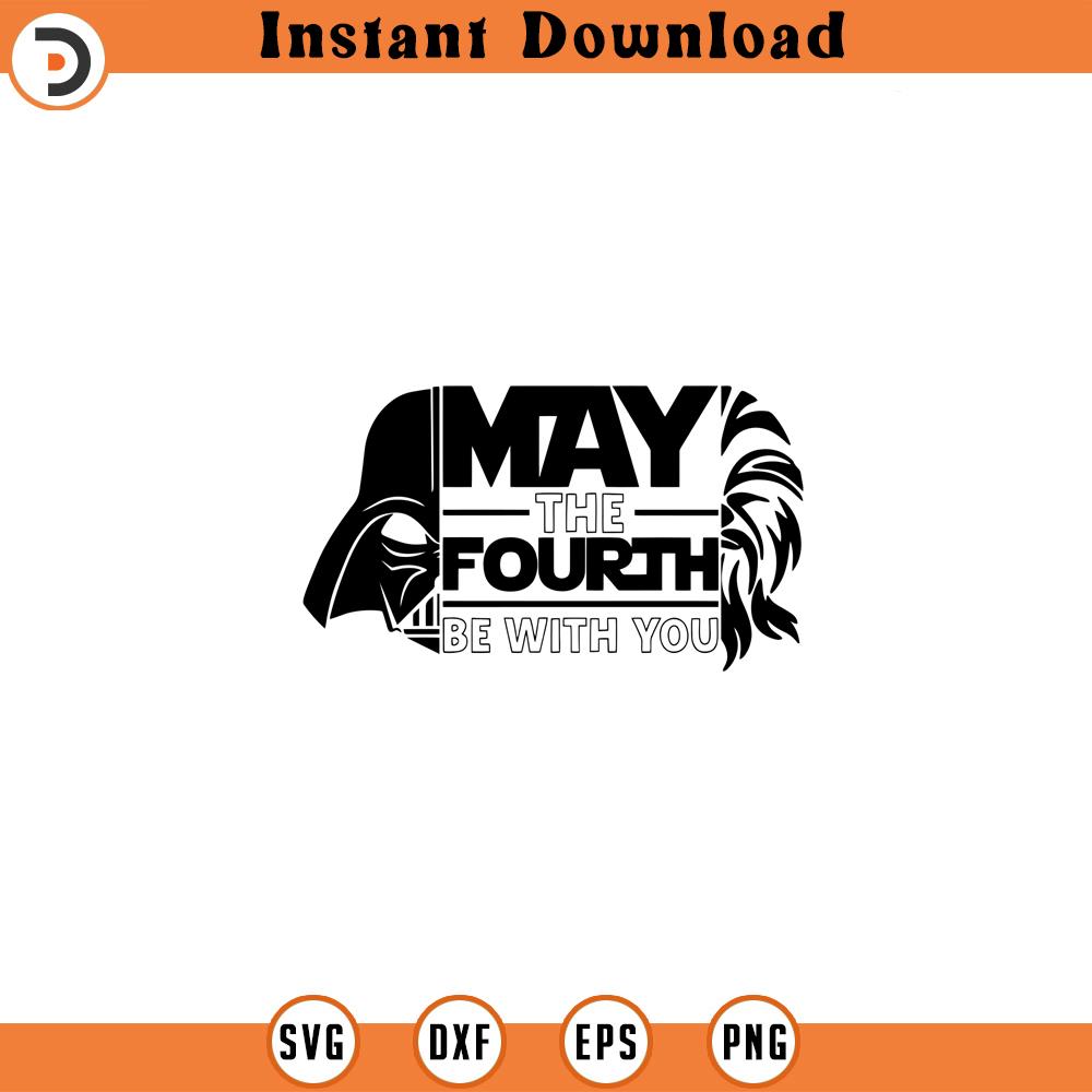 May The Fourth Be With You SVG Silhouette, Cricut File | Inspire Uplift