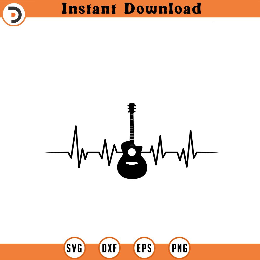 Acoustic Guitar Svg | Inspire Uplift