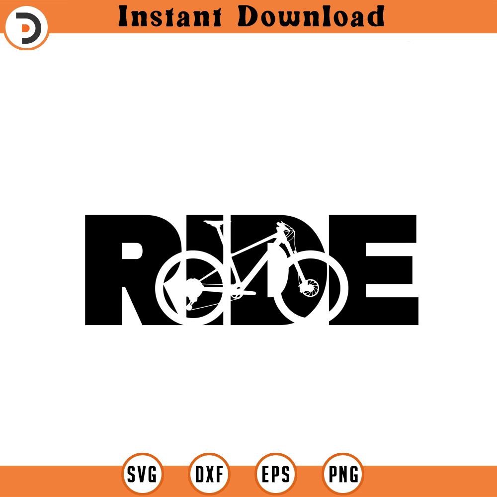 Mtb SVG file Ride mountain bike SVG mtby - Inspire Uplift