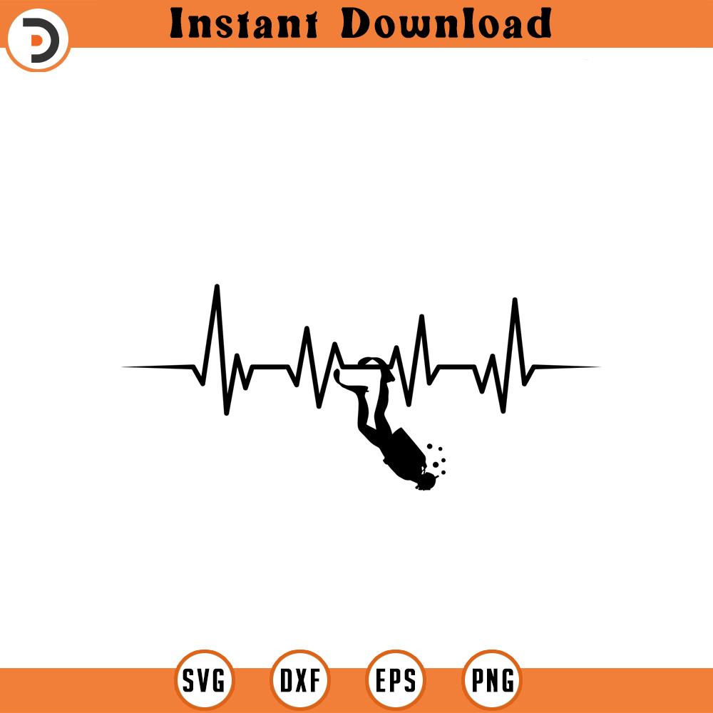 Female Diving Svg | Inspire Uplift