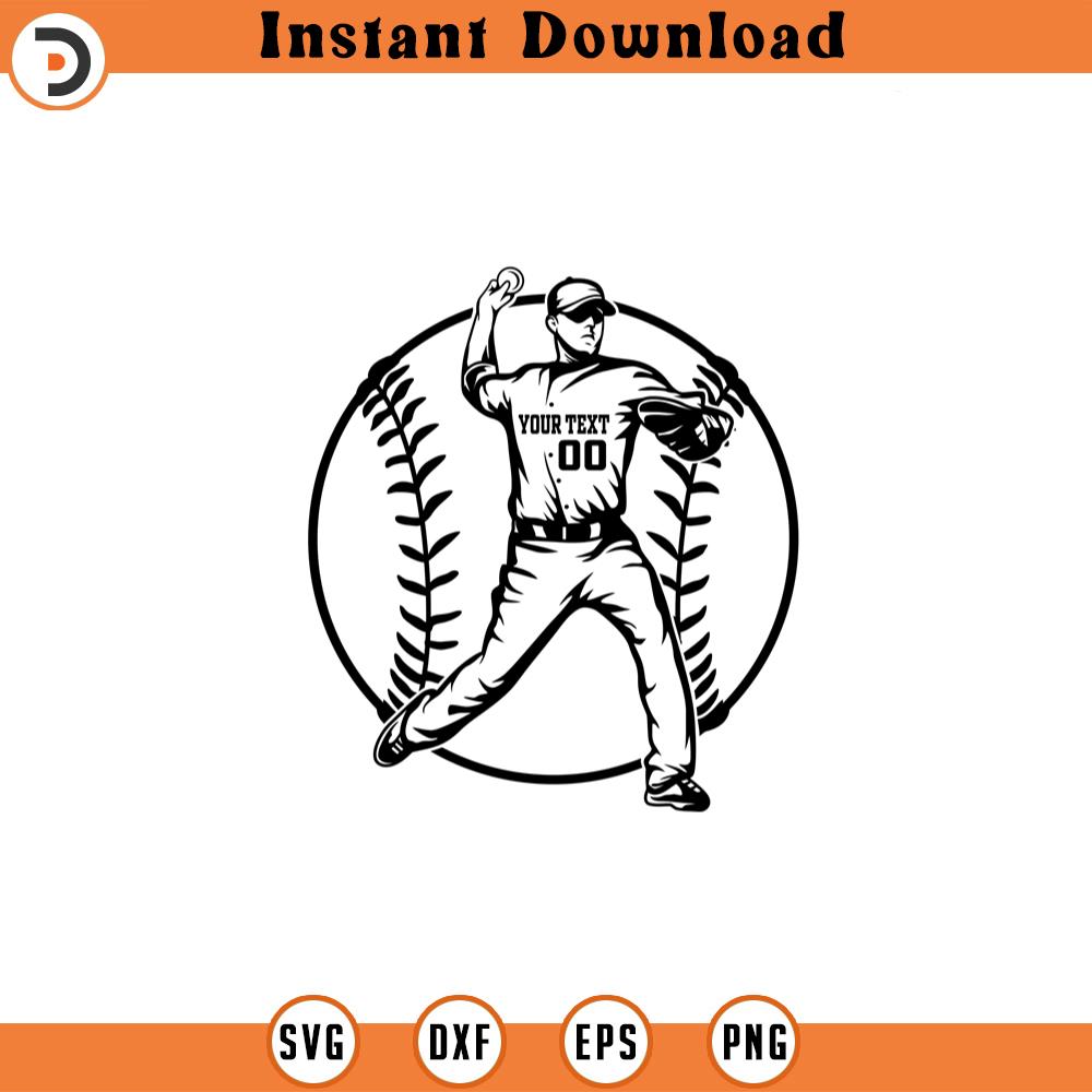Baseball Player Svg Baseball Team Svg Ba | Inspire Uplift