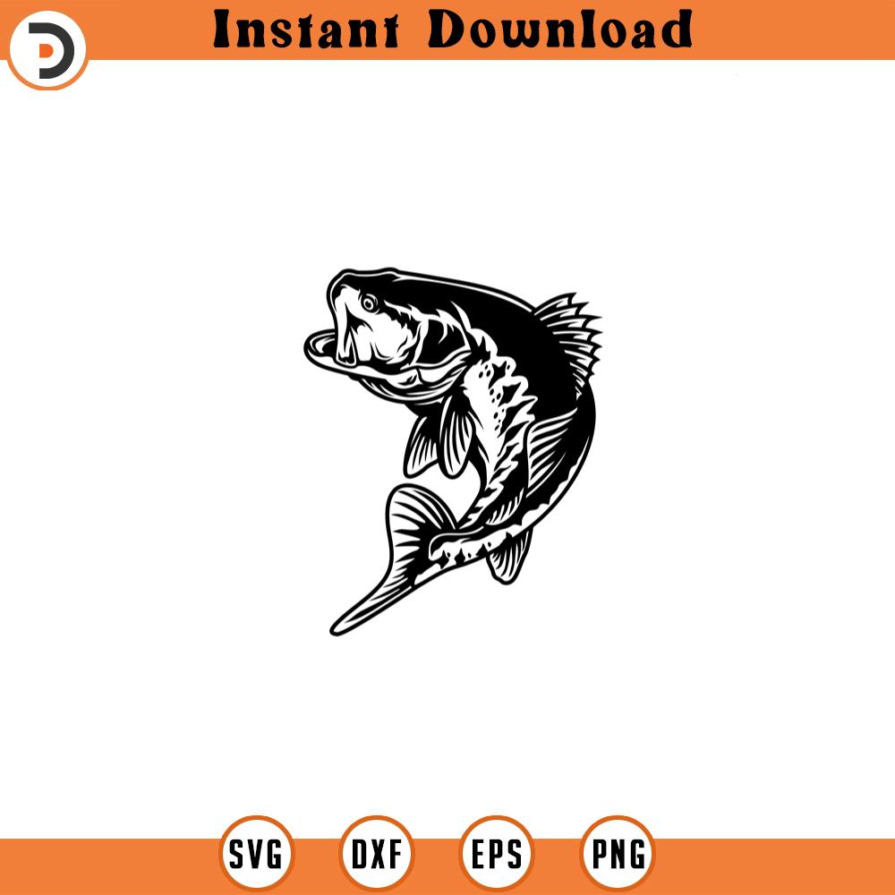 Bass Fishing Svg Bass Fish Svg Fish | Inspire Uplift