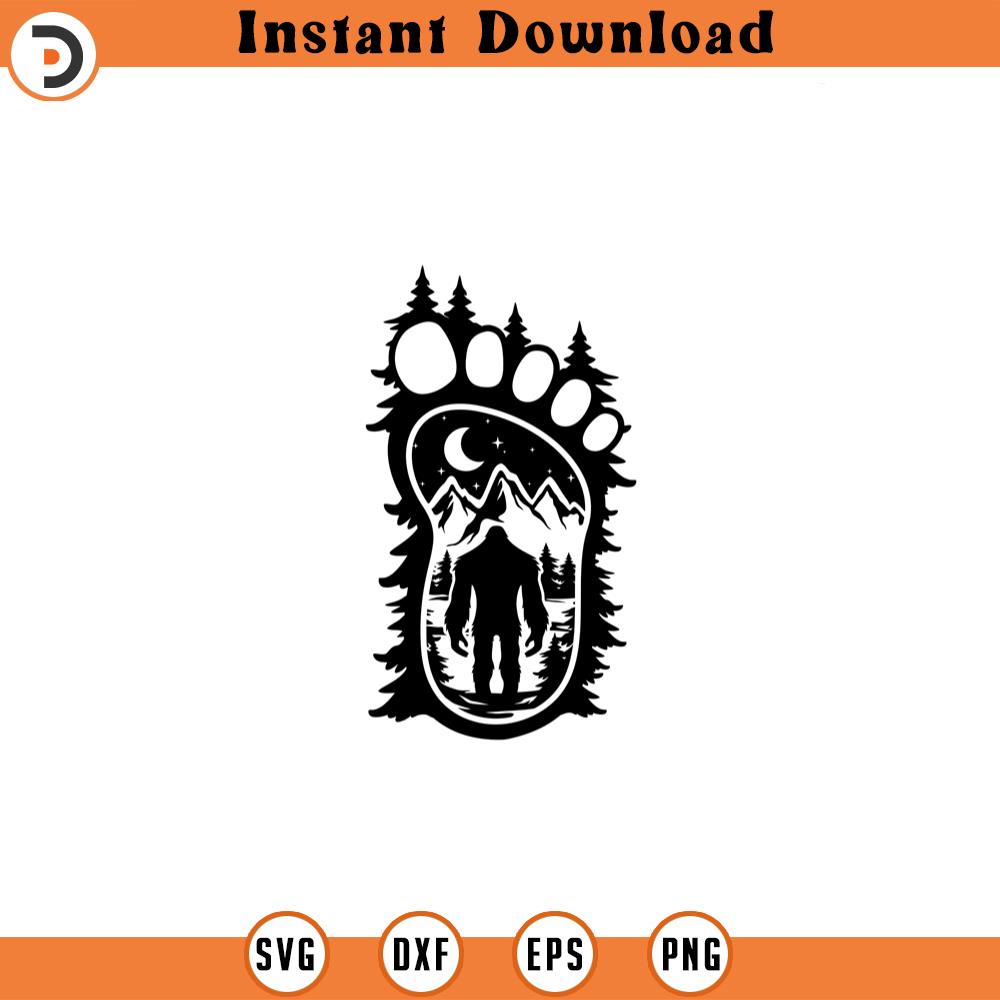 Bigfoot SVG Big Foot SVG Wild Monster | Inspire Uplift