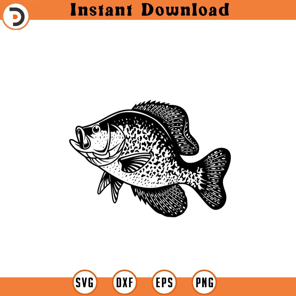 Crappie Fishing Svg Fishing Svg Crappie Fish Svg | Inspire Uplift