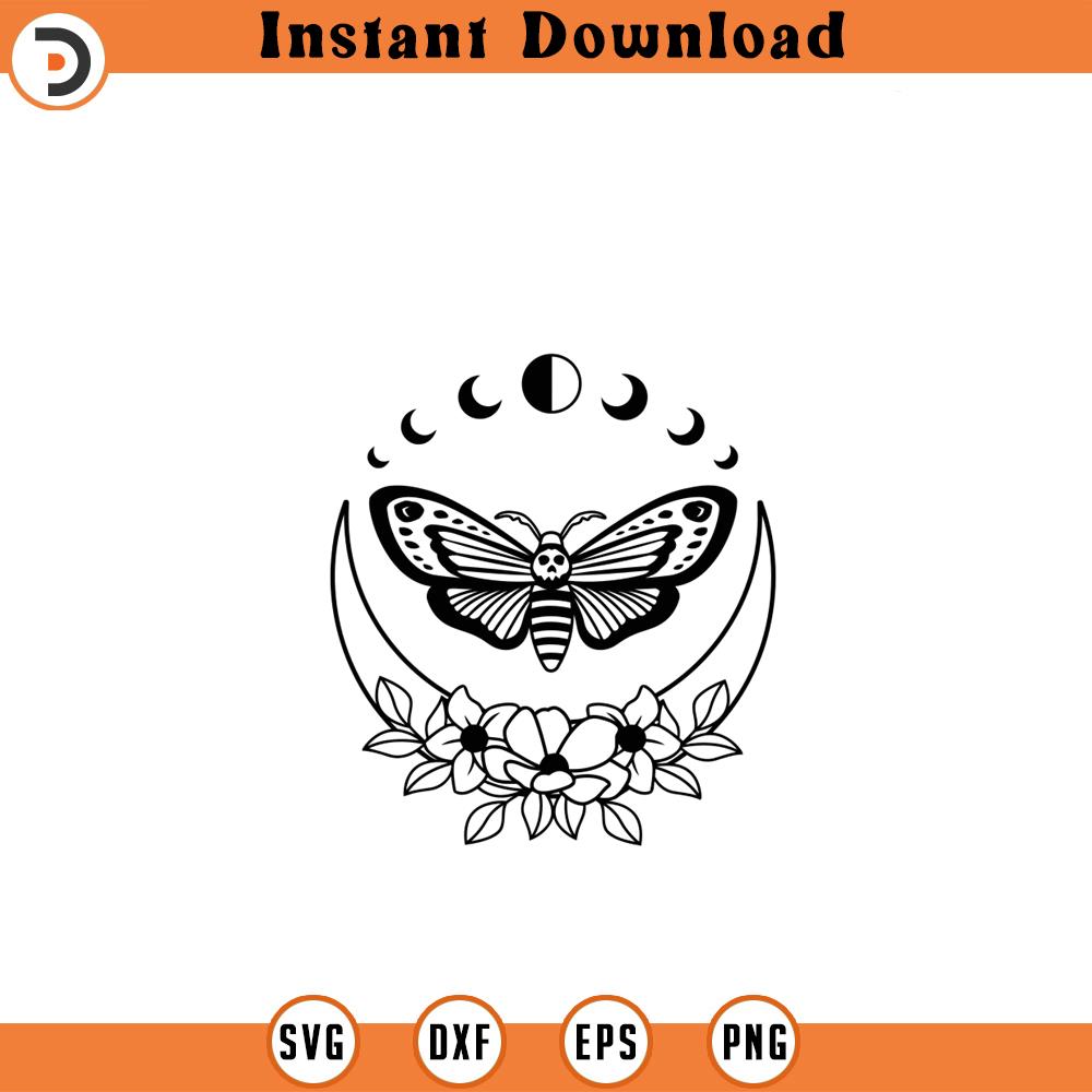 Moth Svg File | Inspire Uplift