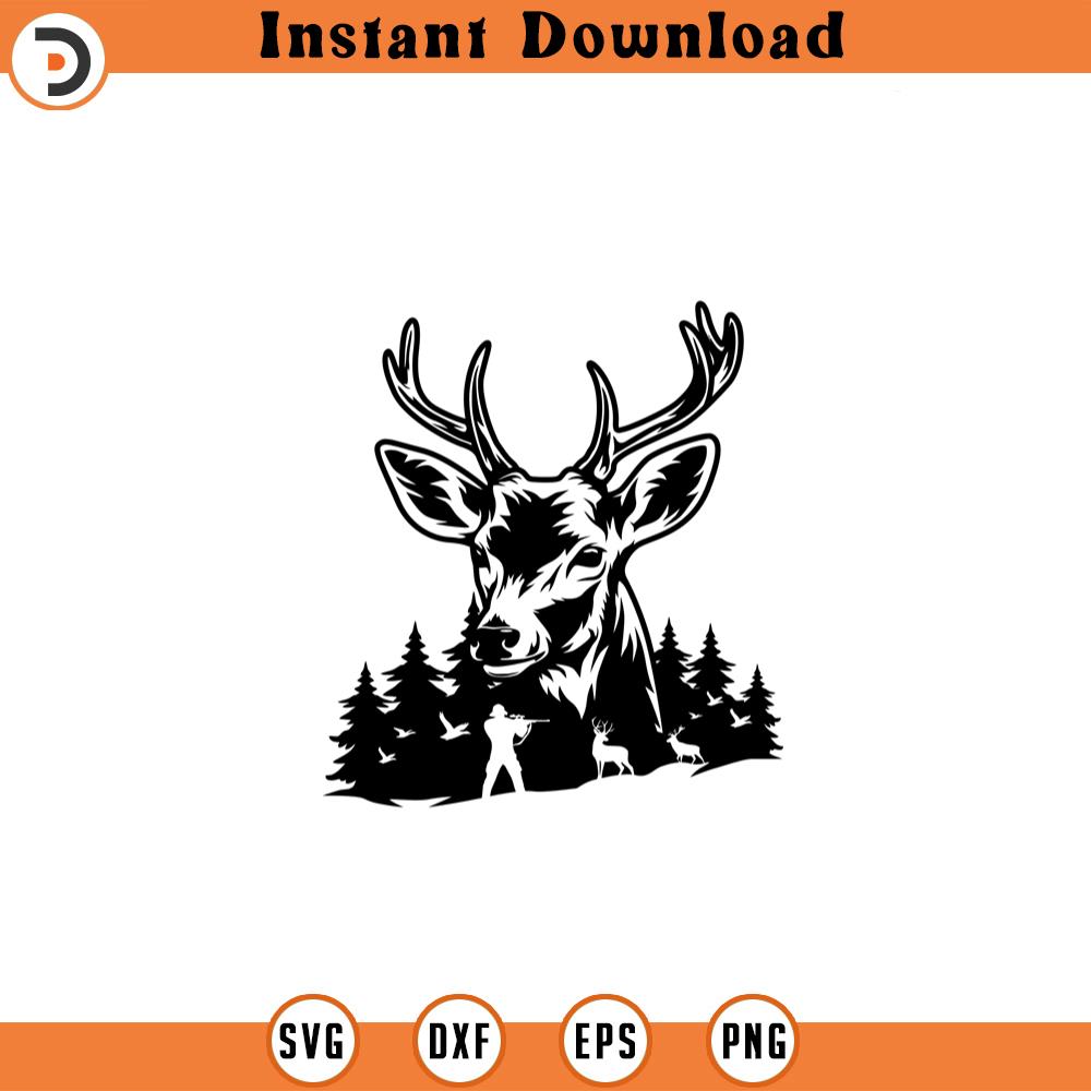 Deer Vector Svg | Inspire Uplift