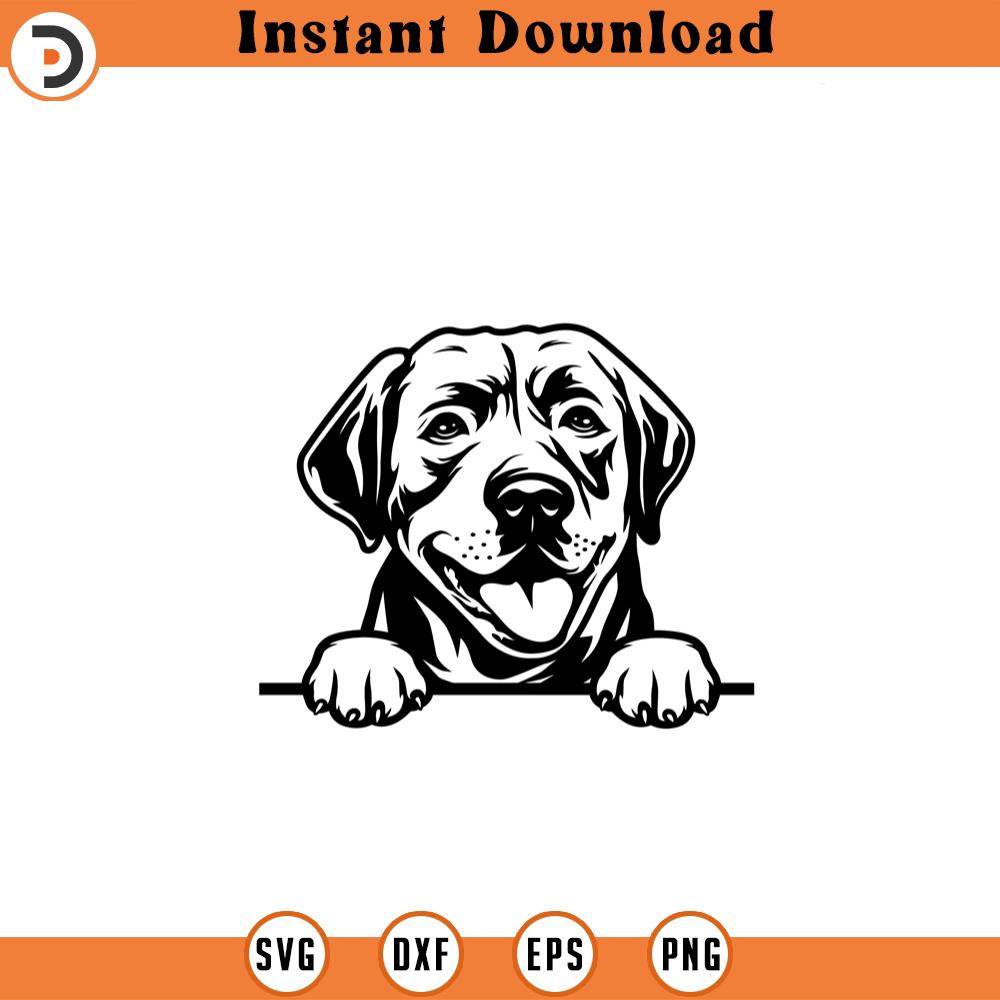 Labrador Head Svg | Inspire Uplift