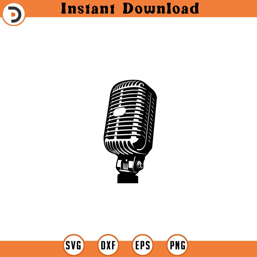 Microphone Svg Mic Svg Condenser Mic Svg | Inspire Uplift