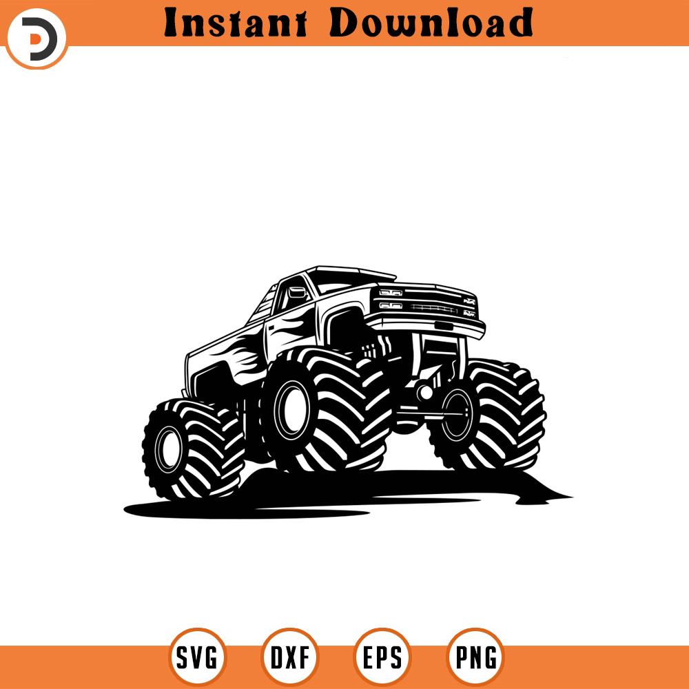 Hot Wheels Monster Truck Svg | Inspire Uplift