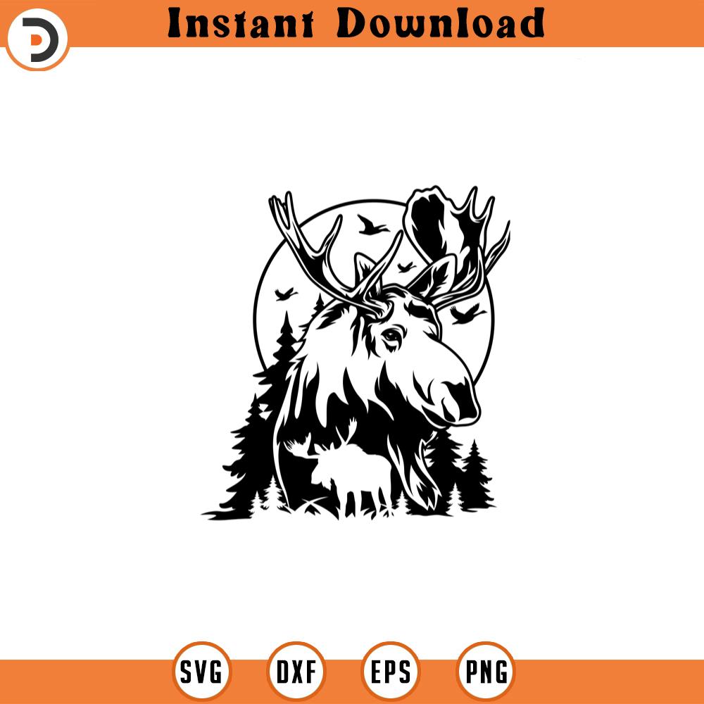Moose Svg | Inspire Uplift