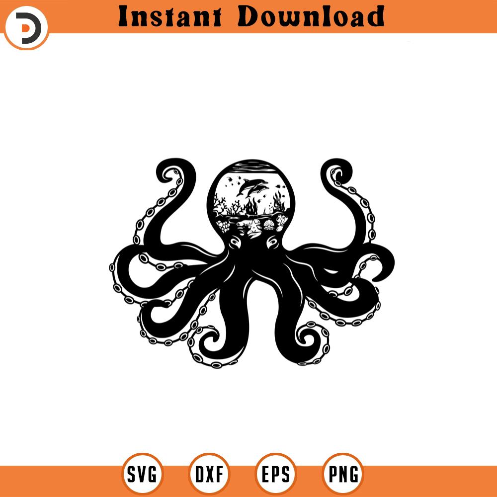 Octopus Svg | Inspire Uplift