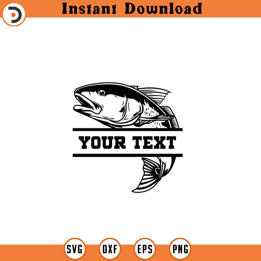 Personalize it Red Drum Fish Svg Red Drum | Inspire Uplift