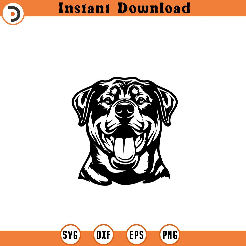 Cute Rottweiler Svg | Inspire Uplift