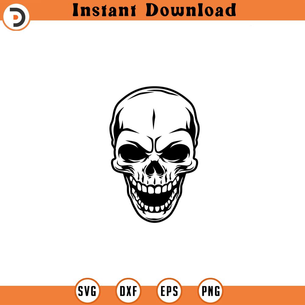 Skull Svg Skull Head Svg Skeleton Svg | Inspire Uplift