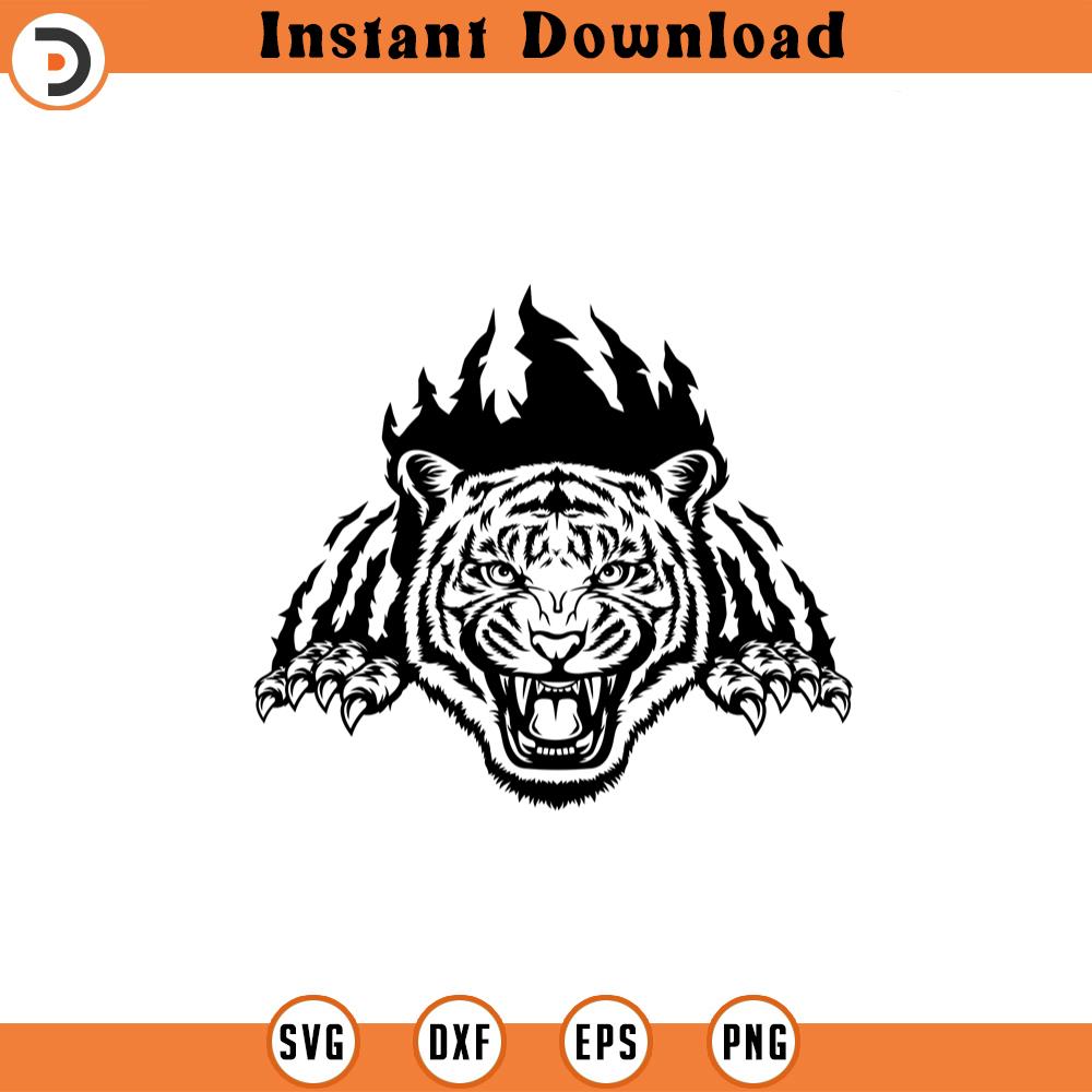 Tiger Scratch Svg | Inspire Uplift