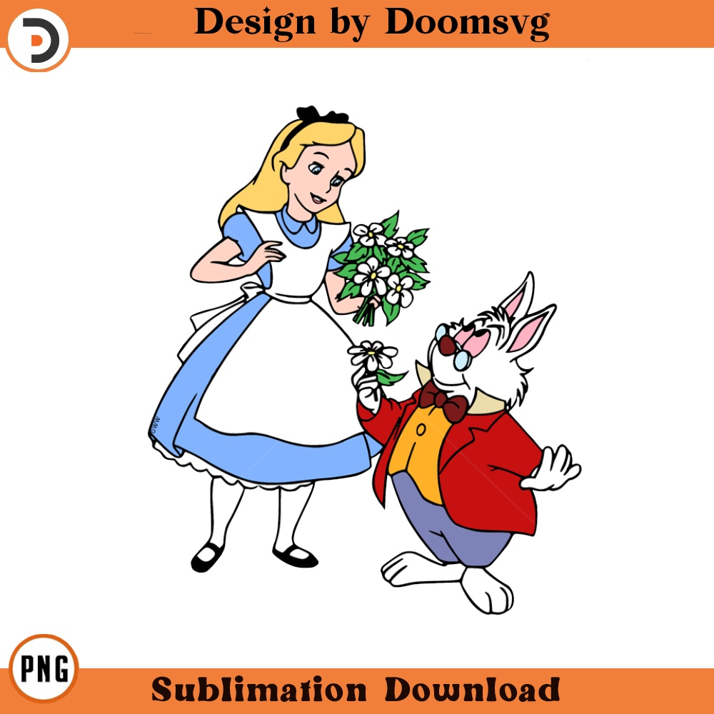 Alice White Rabbit Cartoon Clipart Download, PNG Download Ca - Inspire ...
