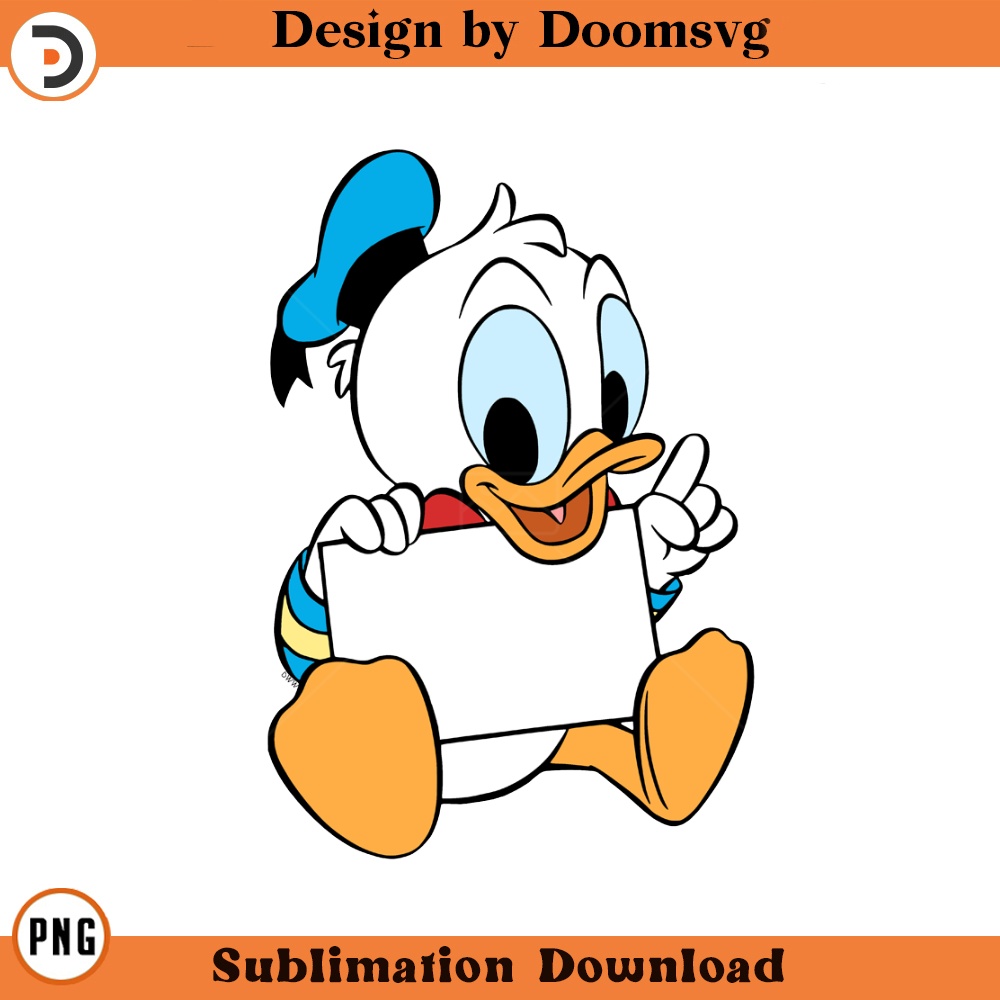 Baby Donald Sign Cartoon Clipart Download, PNG Download Cart | Inspire ...