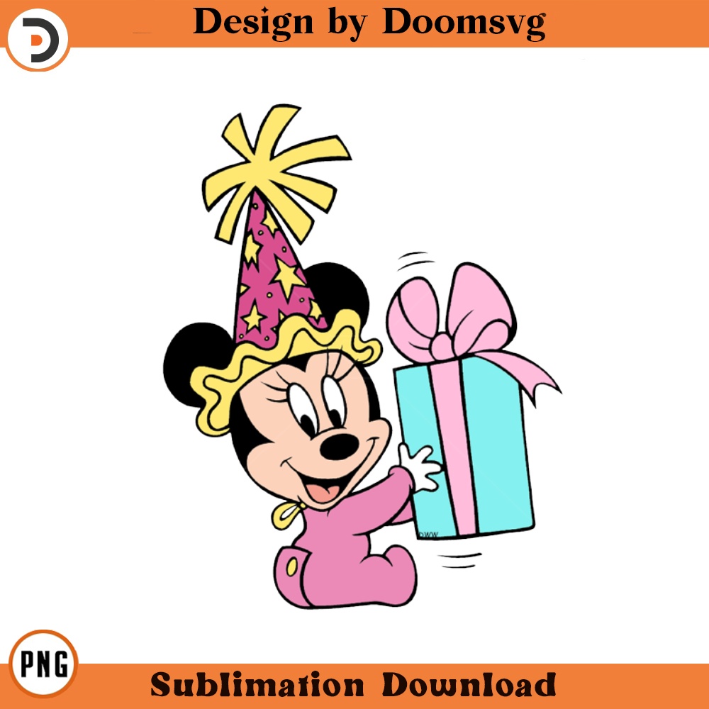 Baby Minnie Birthday Cartoon Clipart Download, PNG Download | Inspire ...