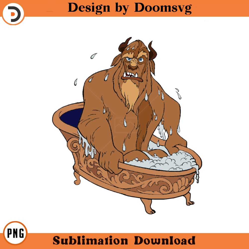 Beast Bath Cartoon Clipart Download, PNG Download Cartoon Cl | Inspire Uplift