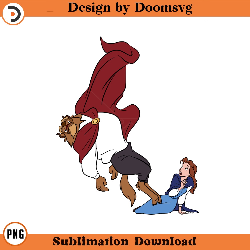 Belle Beast Transformation Cartoon Clipart Download, PNG Dow | Inspire ...