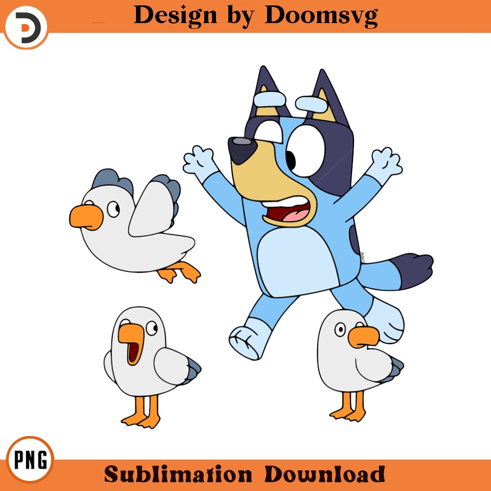 Bluey Birds Cartoon Clipart Download, PNG Download Cartoon C - Inspire ...