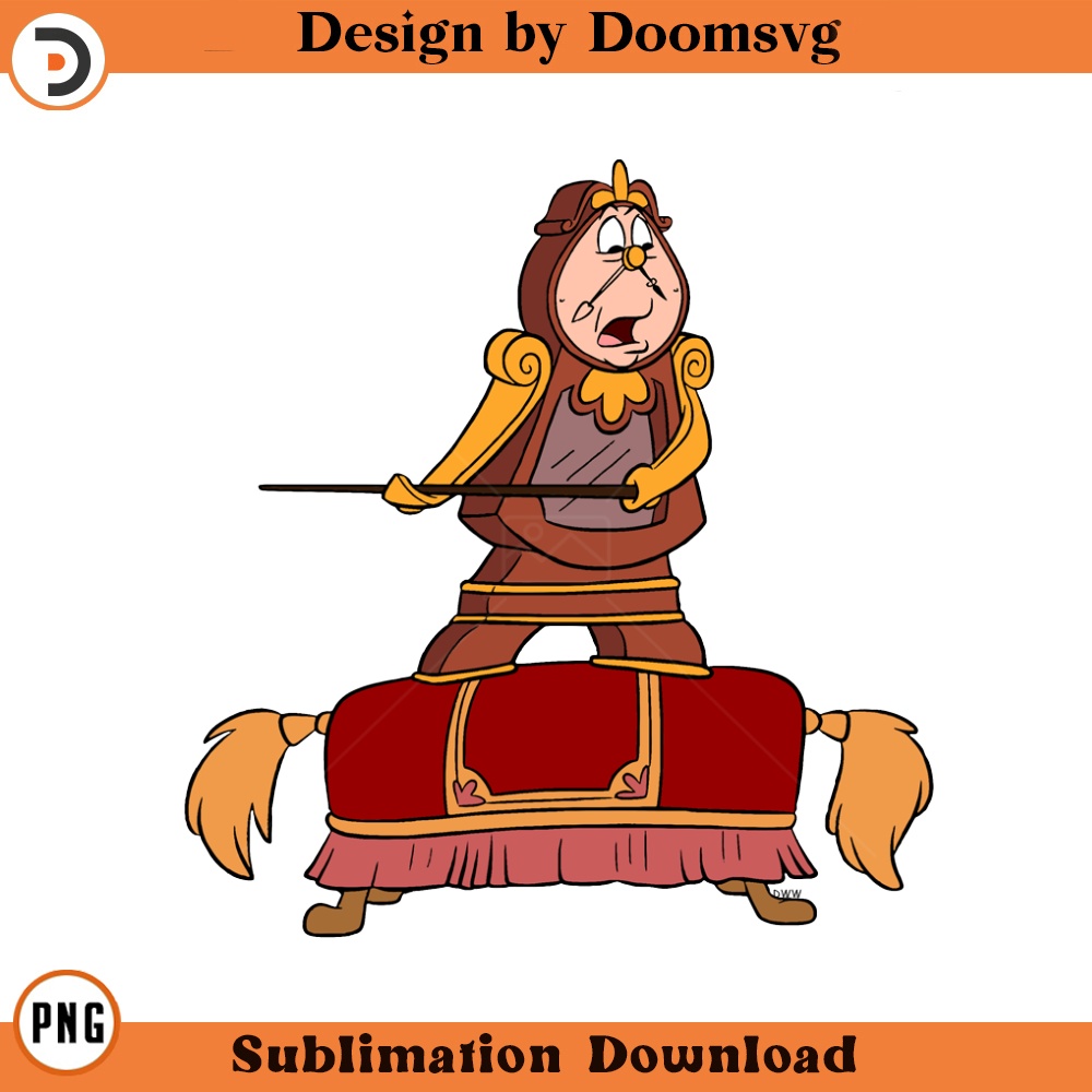 Cogsworth Footstool Cartoon Clipart Download, PNG Download C | Inspire ...