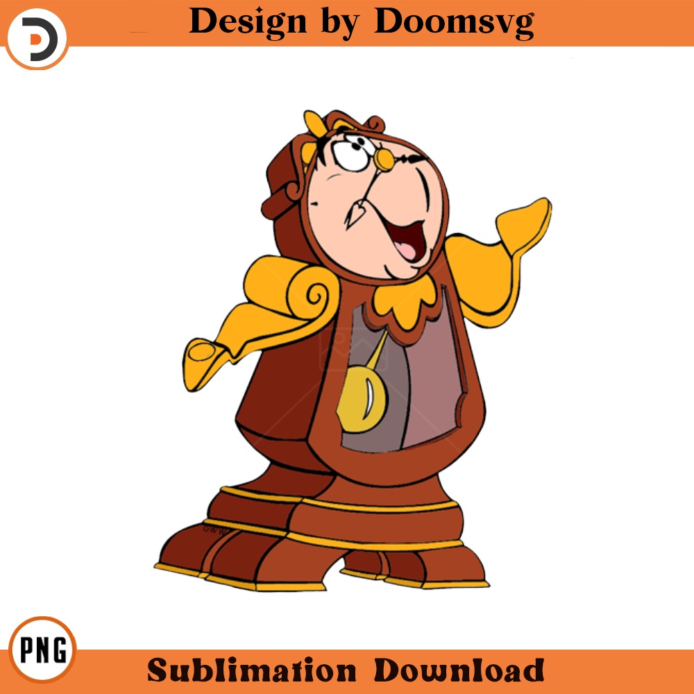 Cogsworth Cartoon Clipart Download, PNG Download Cartoon Cli | Inspire ...