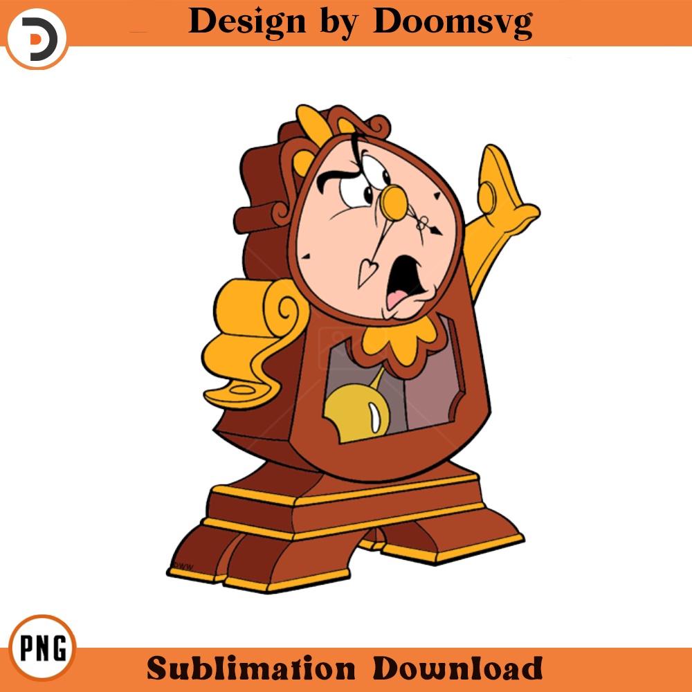 Cogsworth Cartoon Clipart Download, PNG Download Cartoon Cli - Inspire ...