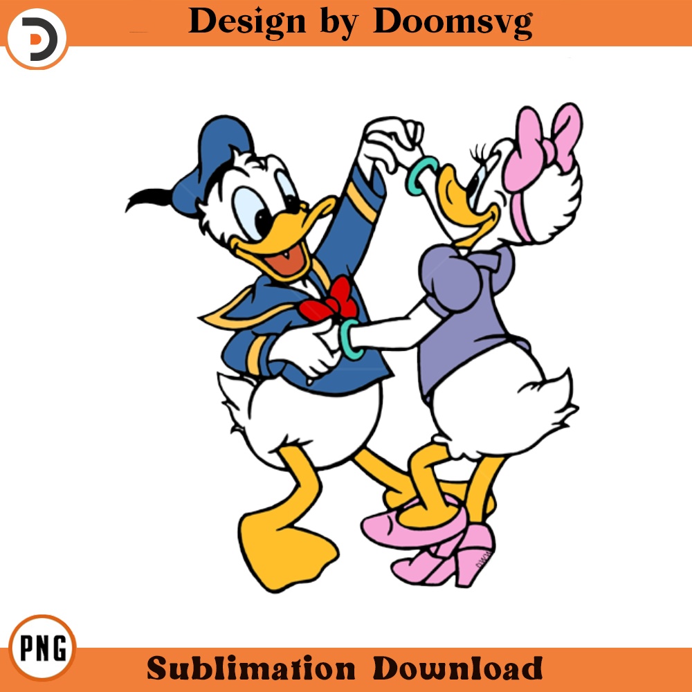 Donald Daisy Dancing Cartoon Clipart Download, PNG Download | Inspire ...