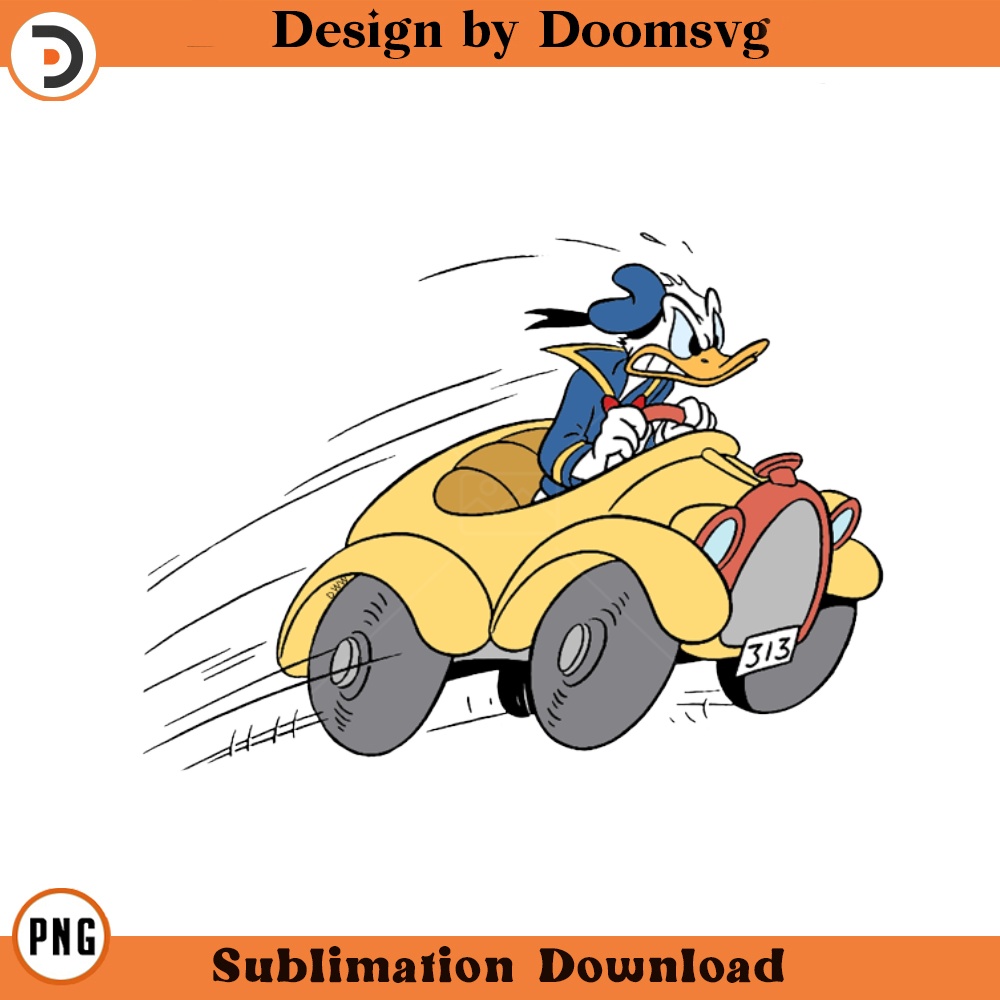 Donald Duck Car Cartoon Clipart Download, PNG Download Carto | Inspire ...