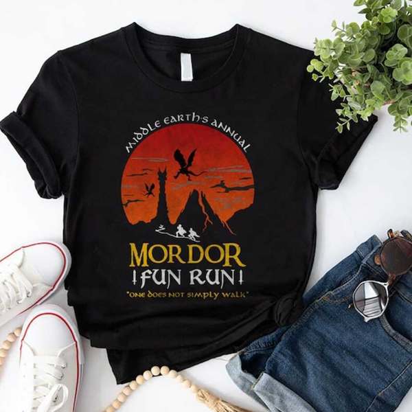 Mordor Fun Run Inspired By The Lord Of The Rings T-Shirt, Th | Inspire ...