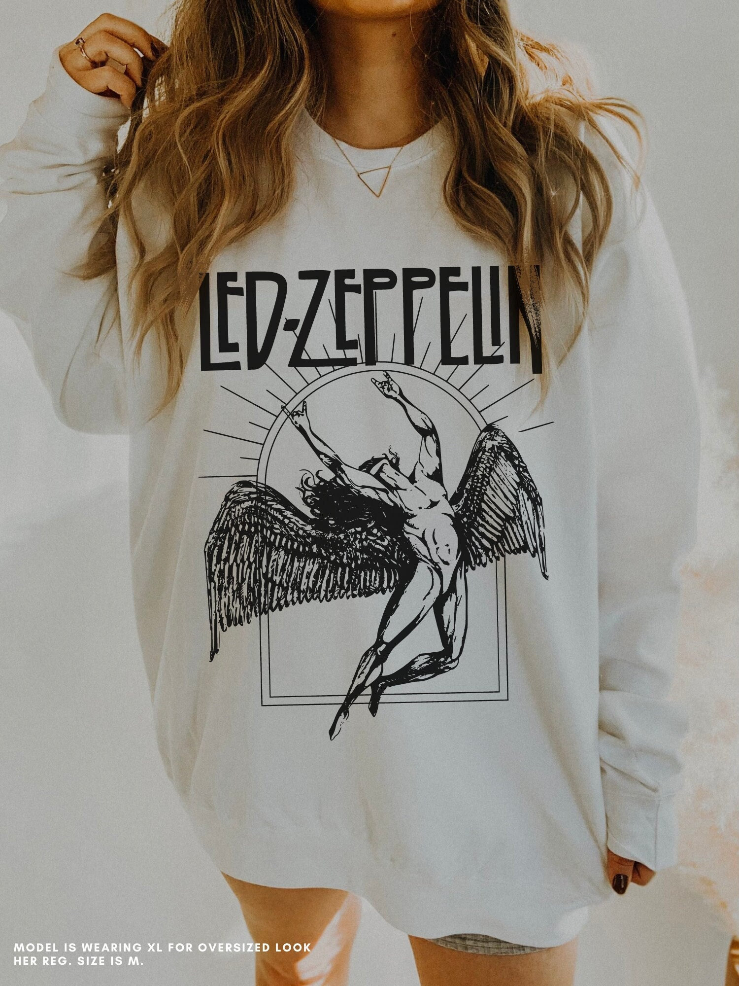 Led Zeppelin UNISEX Sweatshirt Vintage Rock Band Led Zeppeli | Inspire ...