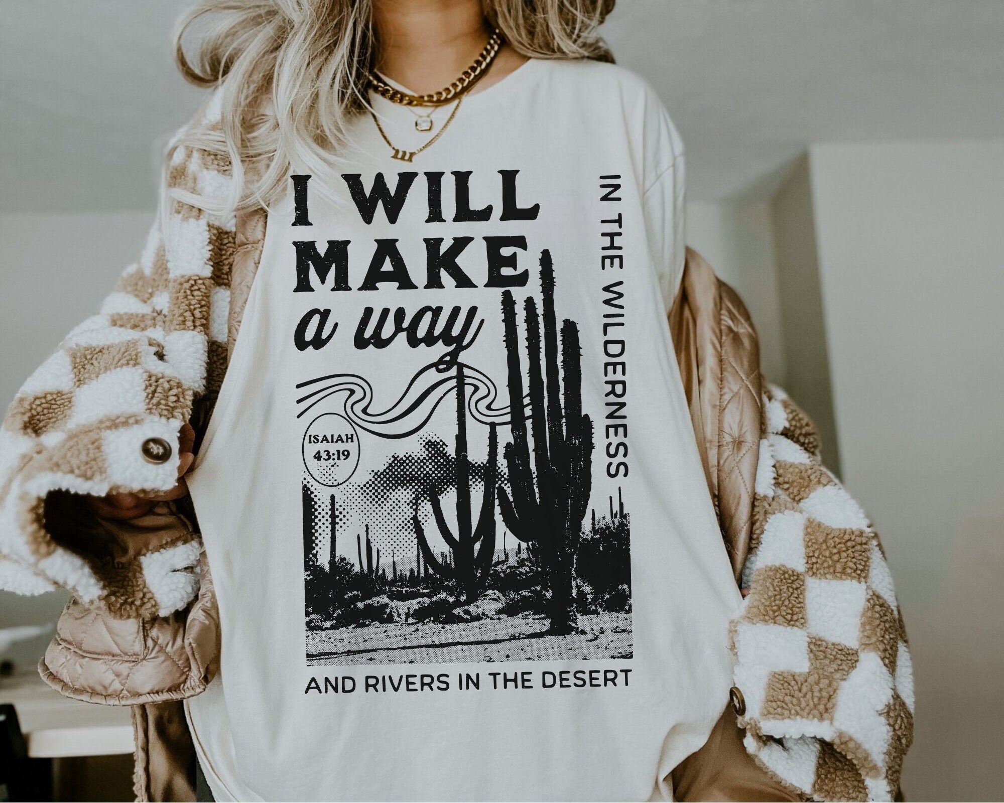 Western Christian Shirt Comfort Colors Vintage Bible Verse B | Inspire ...