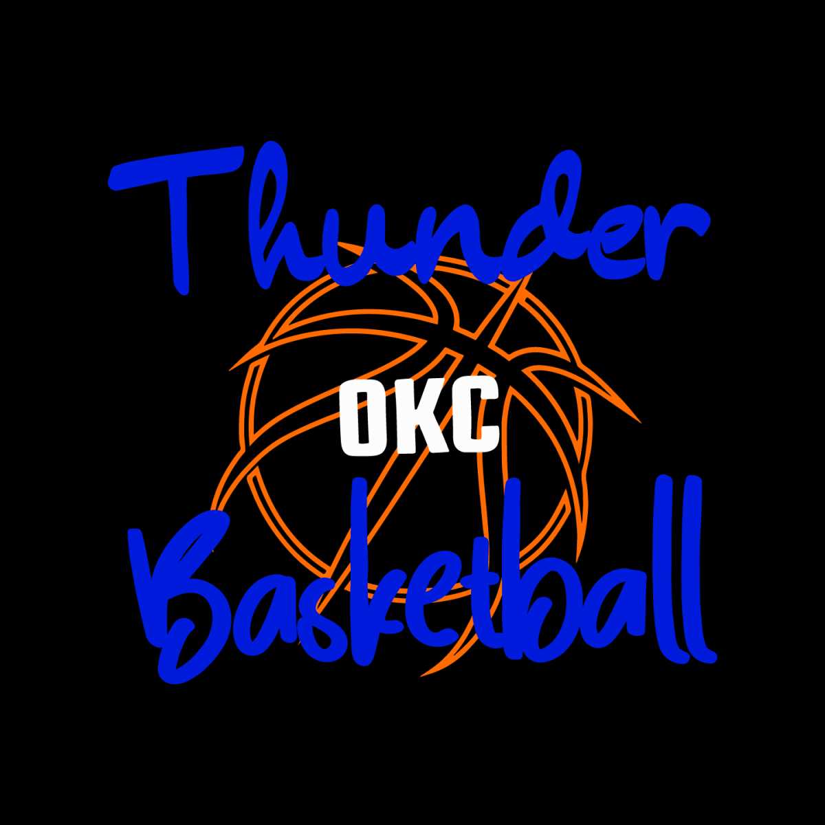 Okc Thunder Svg | Inspire Uplift