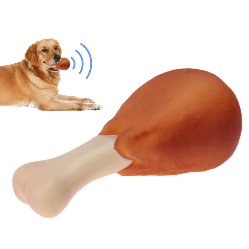 Rubber Chicken Leg Toy: Fun Squeaky Chew for Dogs & Puppies | Inspire ...