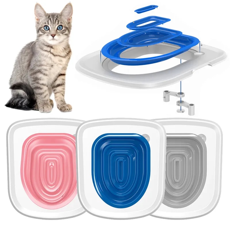 Reusable Cat Toilet Training Kit: Train Your Cat to Use the | Inspire ...