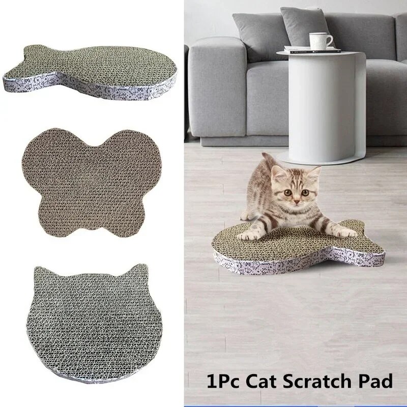 Cat Scratch Board Pad: Durable Corrugated Paper Toy for Kitt | Inspire ...