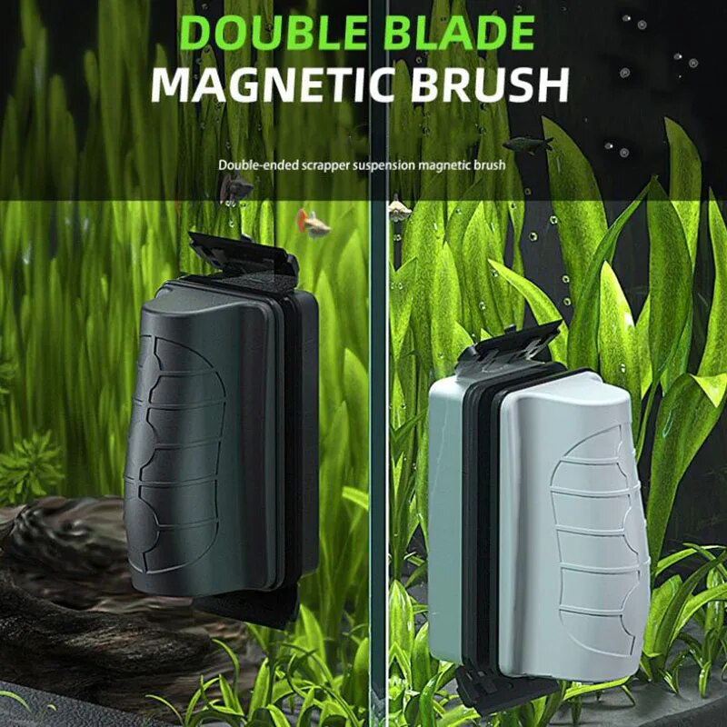 Magnetic Aquarium Fish Tank Cleaner: Algae Scraper with Two | Inspire ...
