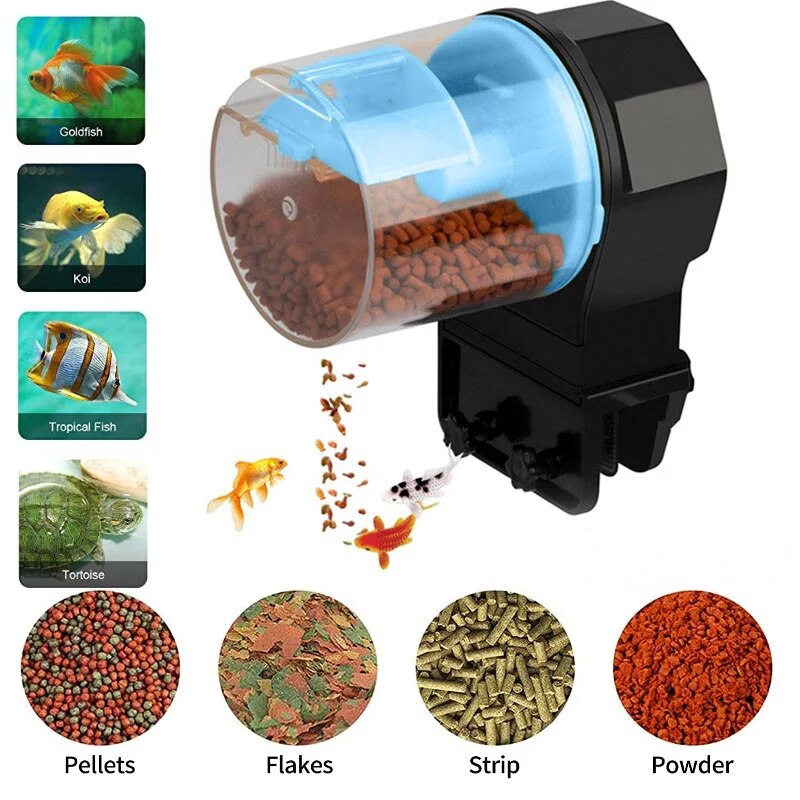 Intelligent Timing Fish Tank Feeder for Large Aquariums | Inspire Uplift