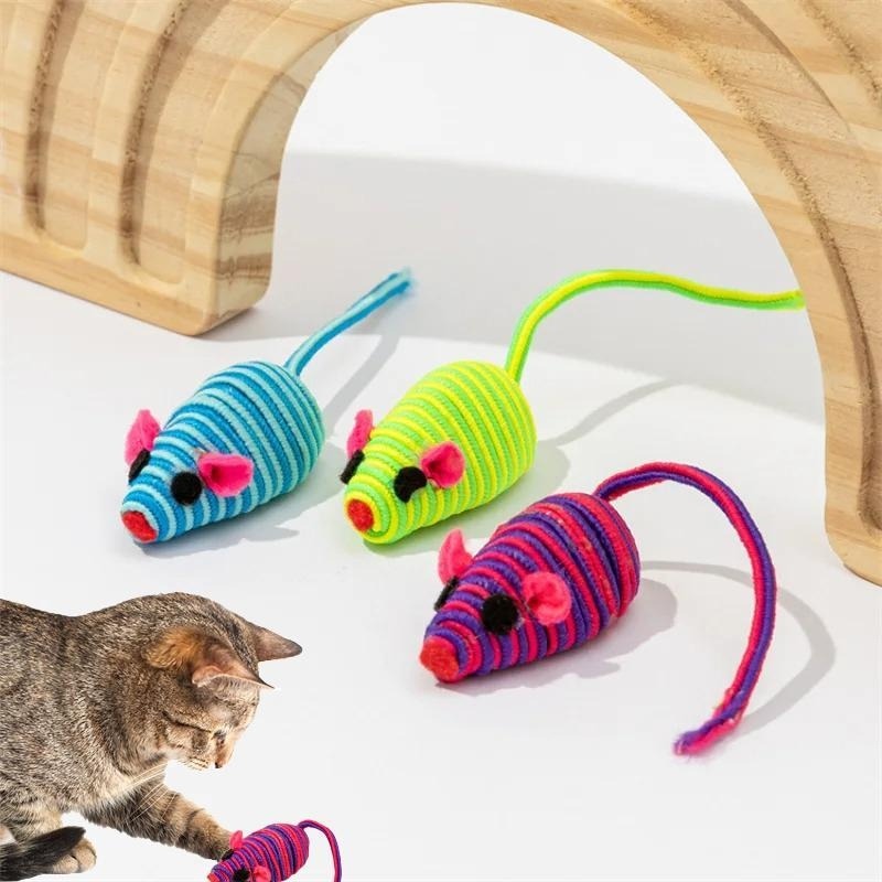 Colorful Winding Mice Interactive Cat Toy: Fun Playtime for | Inspire Uplift