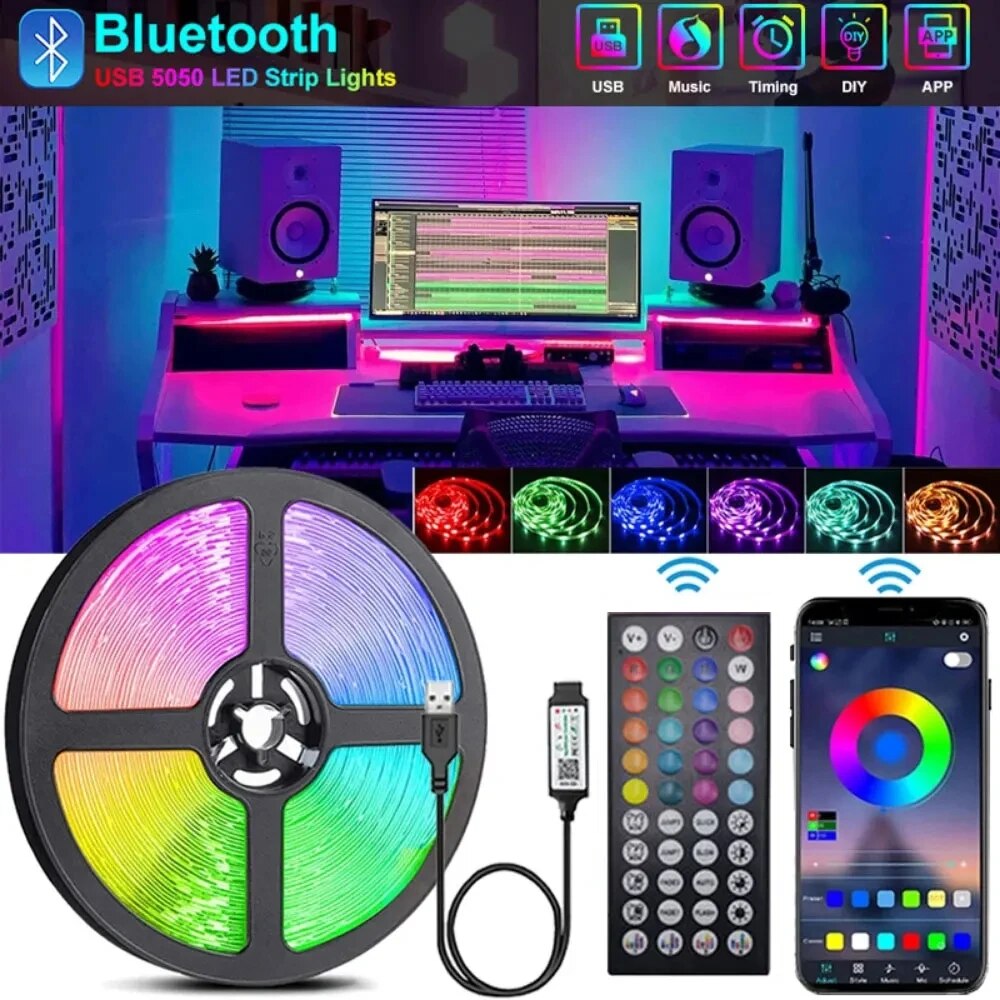 30M WiFi Bluetooth LED Strip Lights | RGB Ice String Lights | Inspire ...