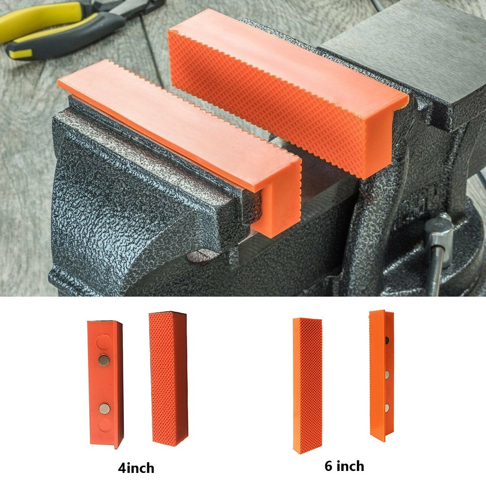 magnetic Vise Jaw Pads - Rubber Protective Bench Vise Pads | Inspire Uplift