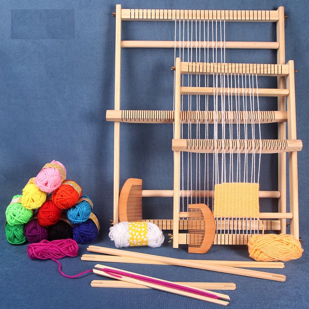 Wooden Weaving Loom Kit – Frame Loom w/ Heddle Bar | Inspire Uplift