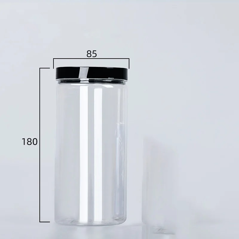 Plastic Clear Sealed Can with Lid: Food Grade Circular Stora | Inspire ...