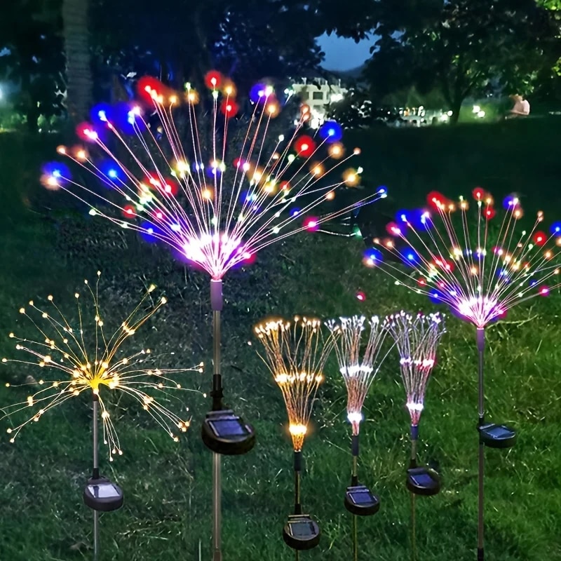 Solar Fireworks Lights Outdoor, Holiday Lighting | Inspire Uplift