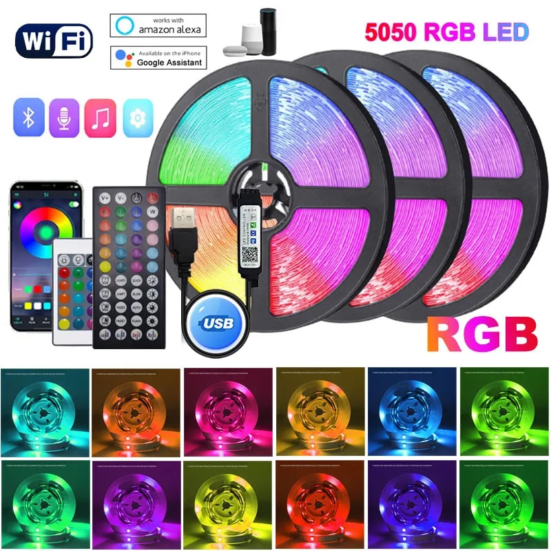 Ice Tape 5050 LED Strip with WiFi Bluetooth Remote Control - | Inspire ...